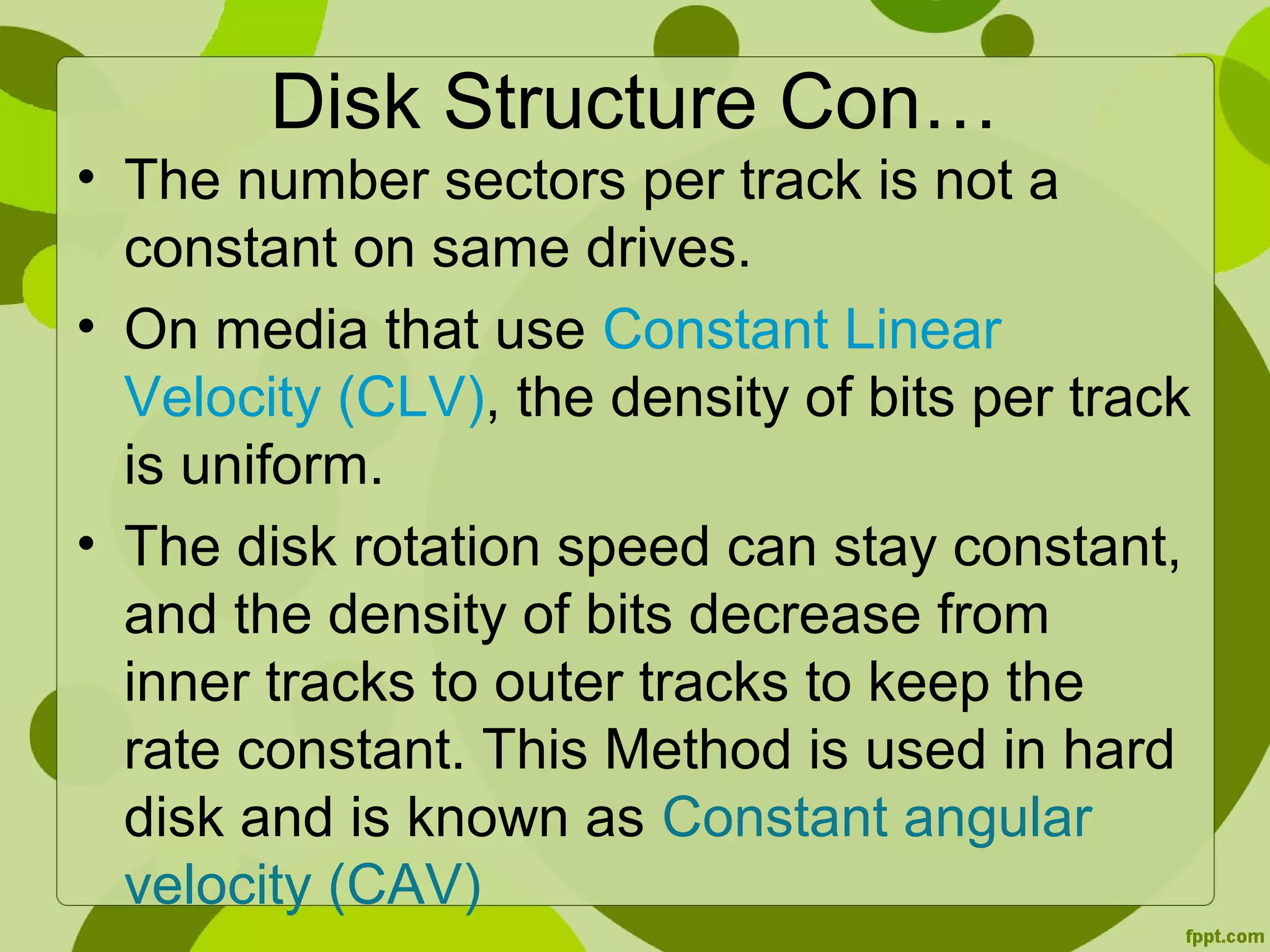 Disk structure | PPT