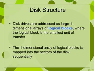 Disk structure | PPT | Data Storage and Warehousing | Computing