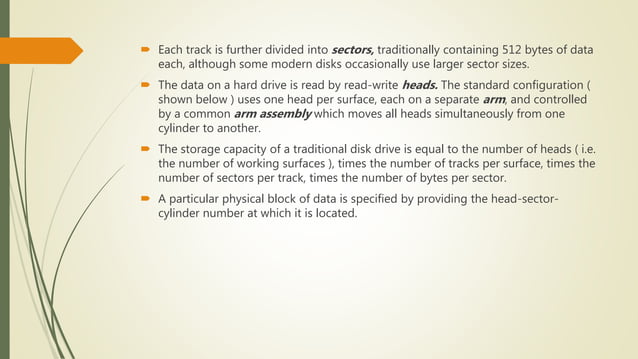 Disk structure | PPTX | Data Storage and Warehousing | Computing