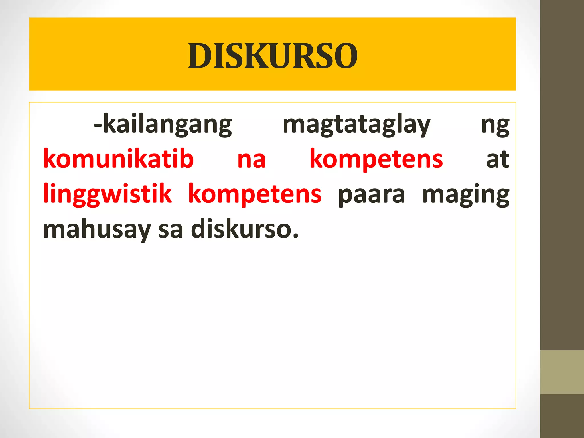 Diskurso | PPTX