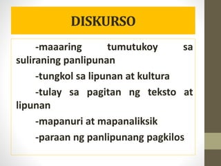 Diskurso | PPTX