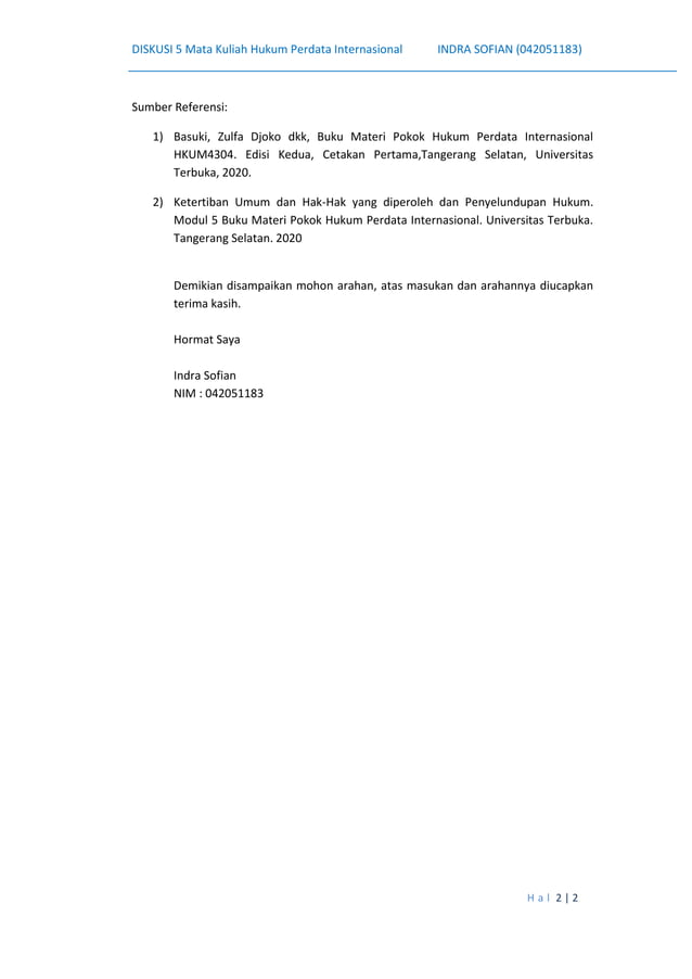 Diskusi 5 Hukum Perdata Internasional peristiwa hukum perdata internasional.pdf