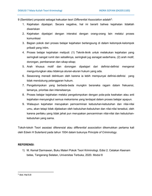 Diskusi 7 Teori Kriminologi 4302 Indra Sofian 042051183.doc - Copy.pdf