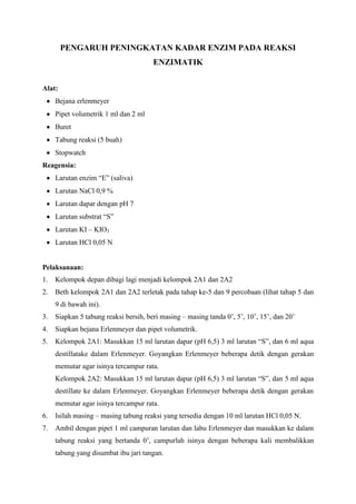 Diskusi biokimia 1 | PDF