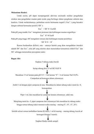 Diskusi biokimia 1 | PDF