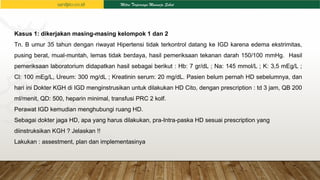 Hemodialisis diskusi kasus pra, intra dan paska hemodialisis | PPTX