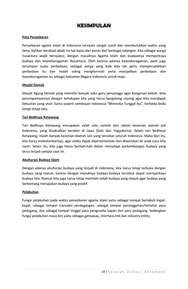 Penyebaran Agama Islam ke Indonesia, Sejarah Masjid Agung Demak, Tari ...