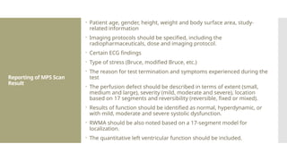 Nuclear Cardiology Imaging about Myocardial Perfusion Scintigraphy ...
