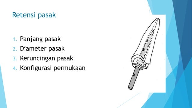 diskusi pasak dan mahkota jaket psa gigi | PPTX