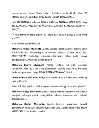 DISKUSI KRISTEN MENGENAI KITAB SUCI | PDF