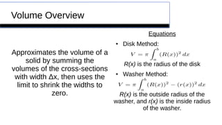 Volume: Using Disks and Washers | ODP