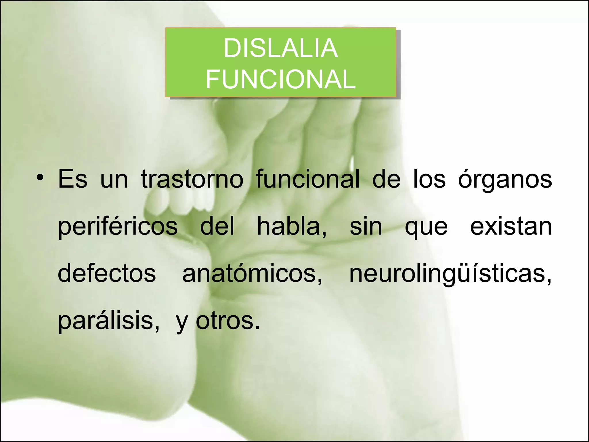 Dislalia funcional | PPT