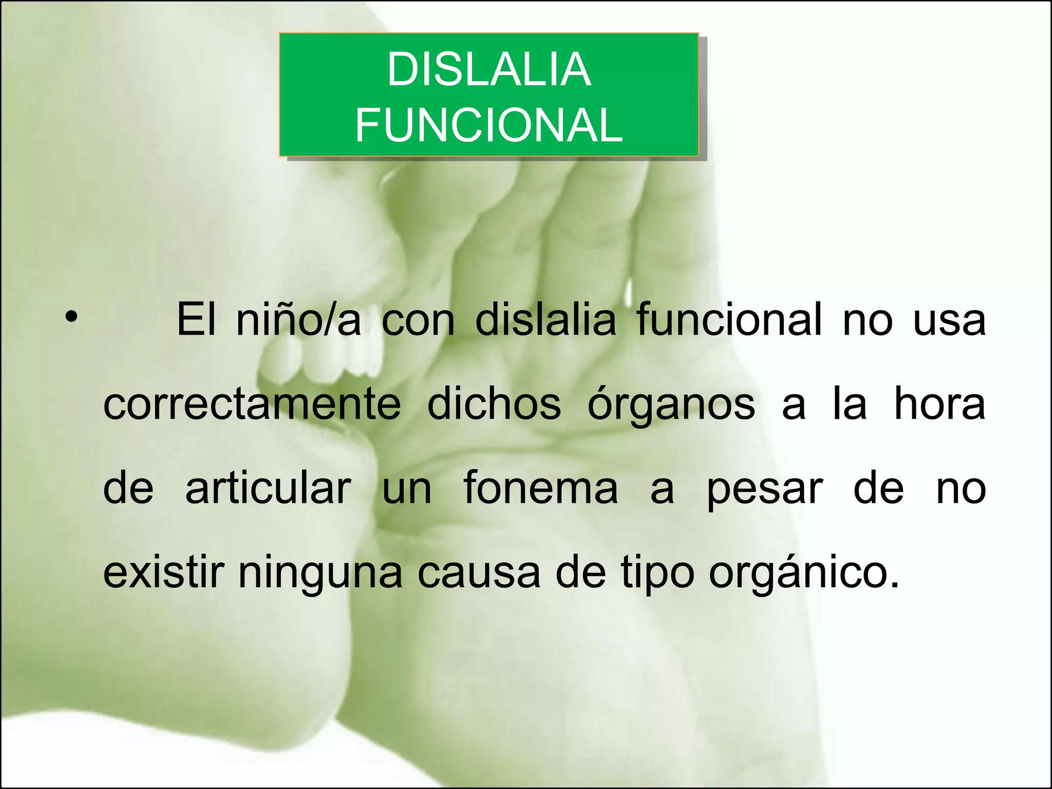 Dislalia funcional | PPT