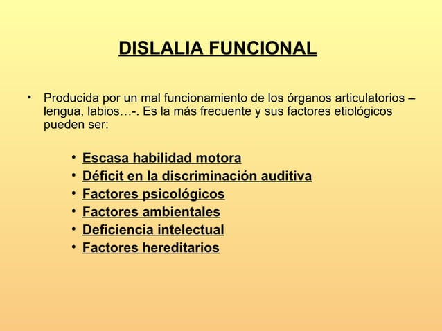 Dislalias (a) | PPT