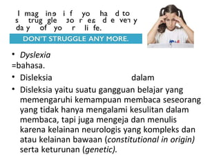 Disleksiadisgrafia kelompok irma1 | PPT