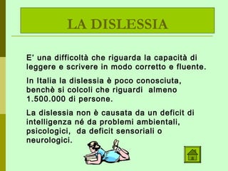 Dislessia | PPT
