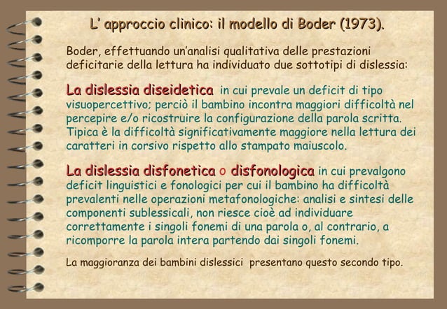 Dislessia e dsa: quadri clinici e modelli teorici | PPS | Brain and ...