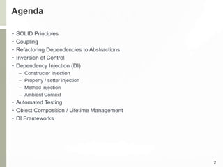 I gotta dependency on dependency injection | PPTX | Programming Languages | Computing