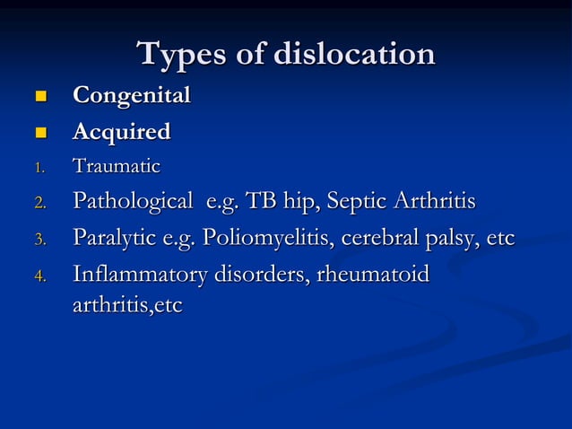 Dislocation | PPTX | Death, Injury, or Military Conflict | Sensitive Topics