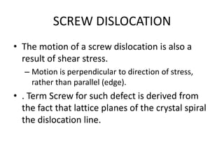Dislocation | PPTX