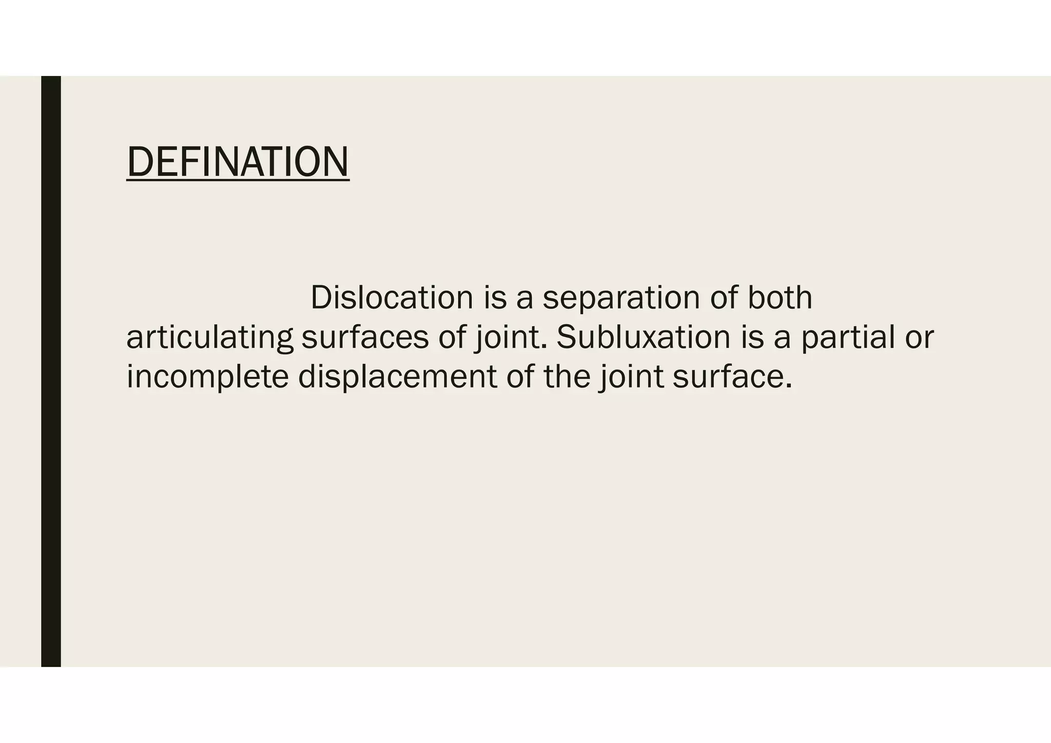 Dislocation For G.N.M 2nd & B.Sc.2nd & 3rd Year Nursing Student. | PDF