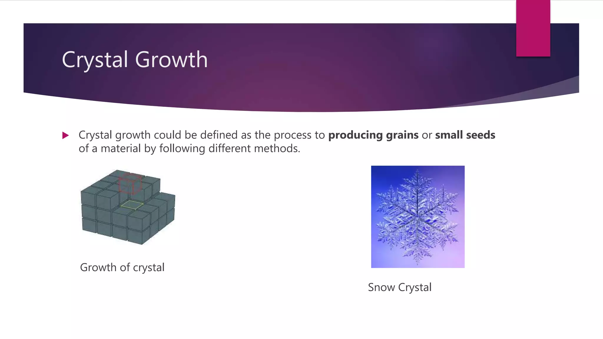 Dislocation and Crystal Growth | PPT