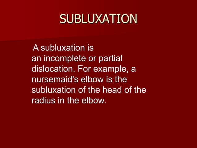 dislocation and subluxation 3.ppt