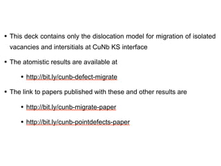 Dislocation model for migration | PDF