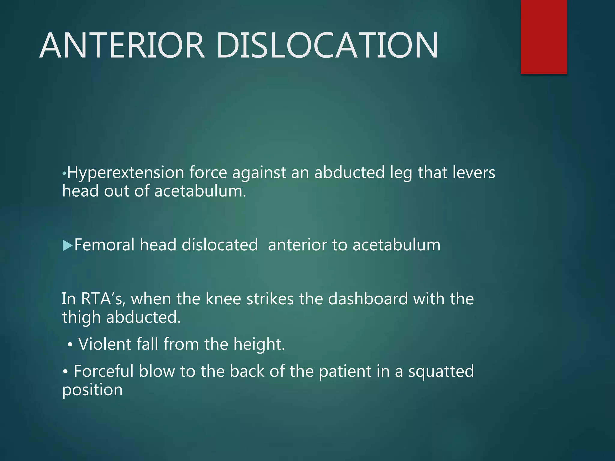 Dislocation of hip | PPTX