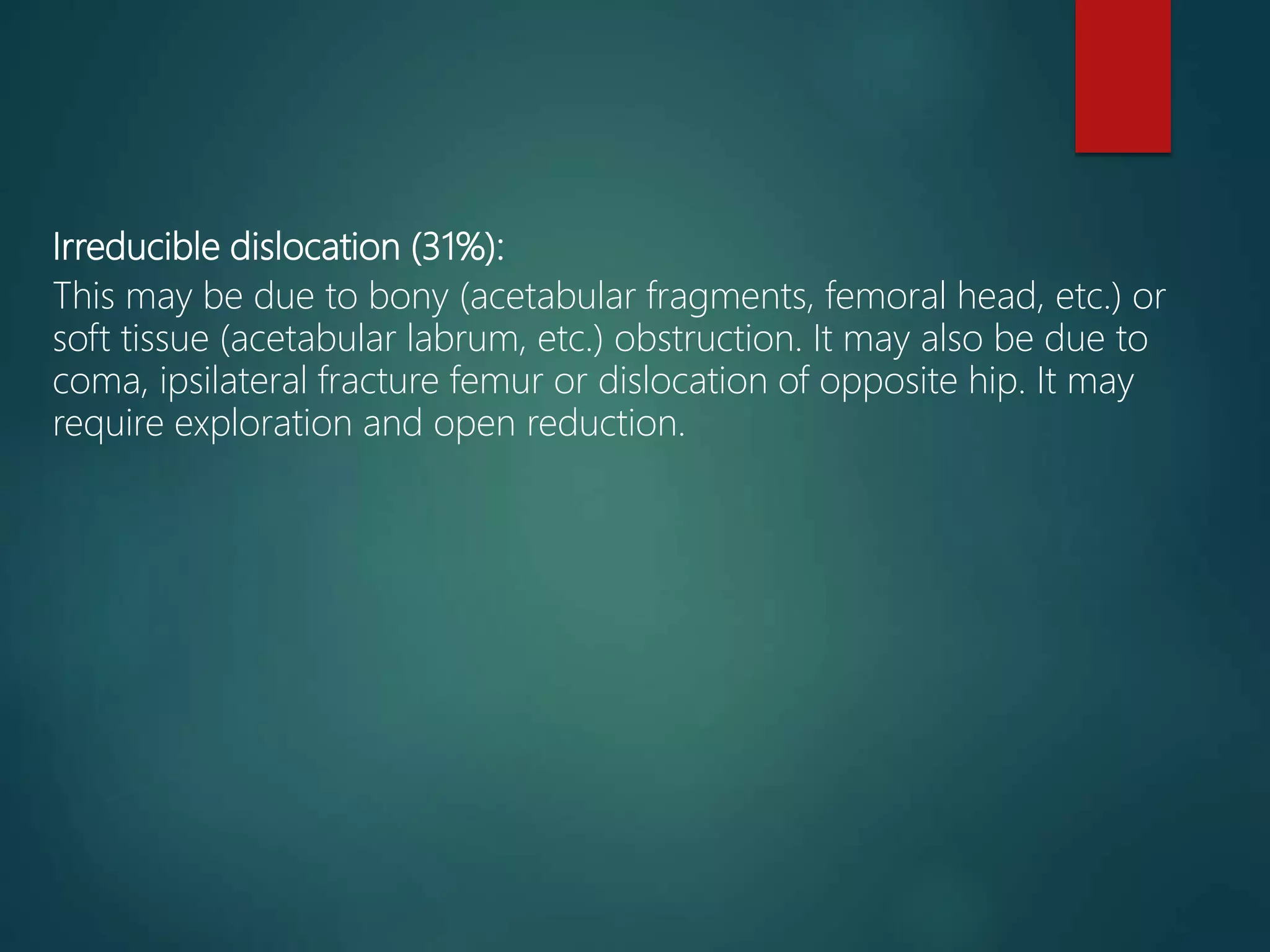 Dislocation of hip | PPTX