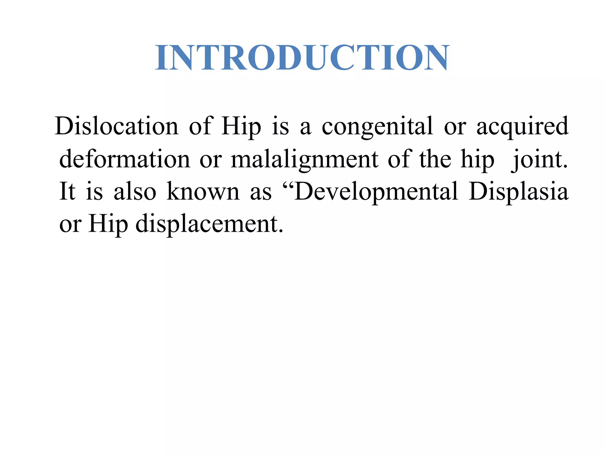Dislocation of hip | PPTX