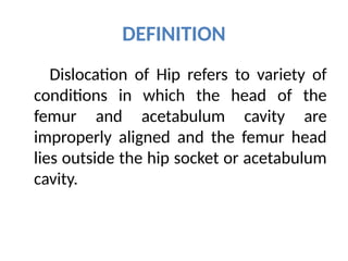 Semester 6 UNIT 2 Dislocation of hip.pptx