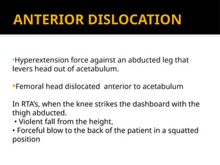 dislocation of hip in adultss class.pptx | Death, Injury, or Military ...