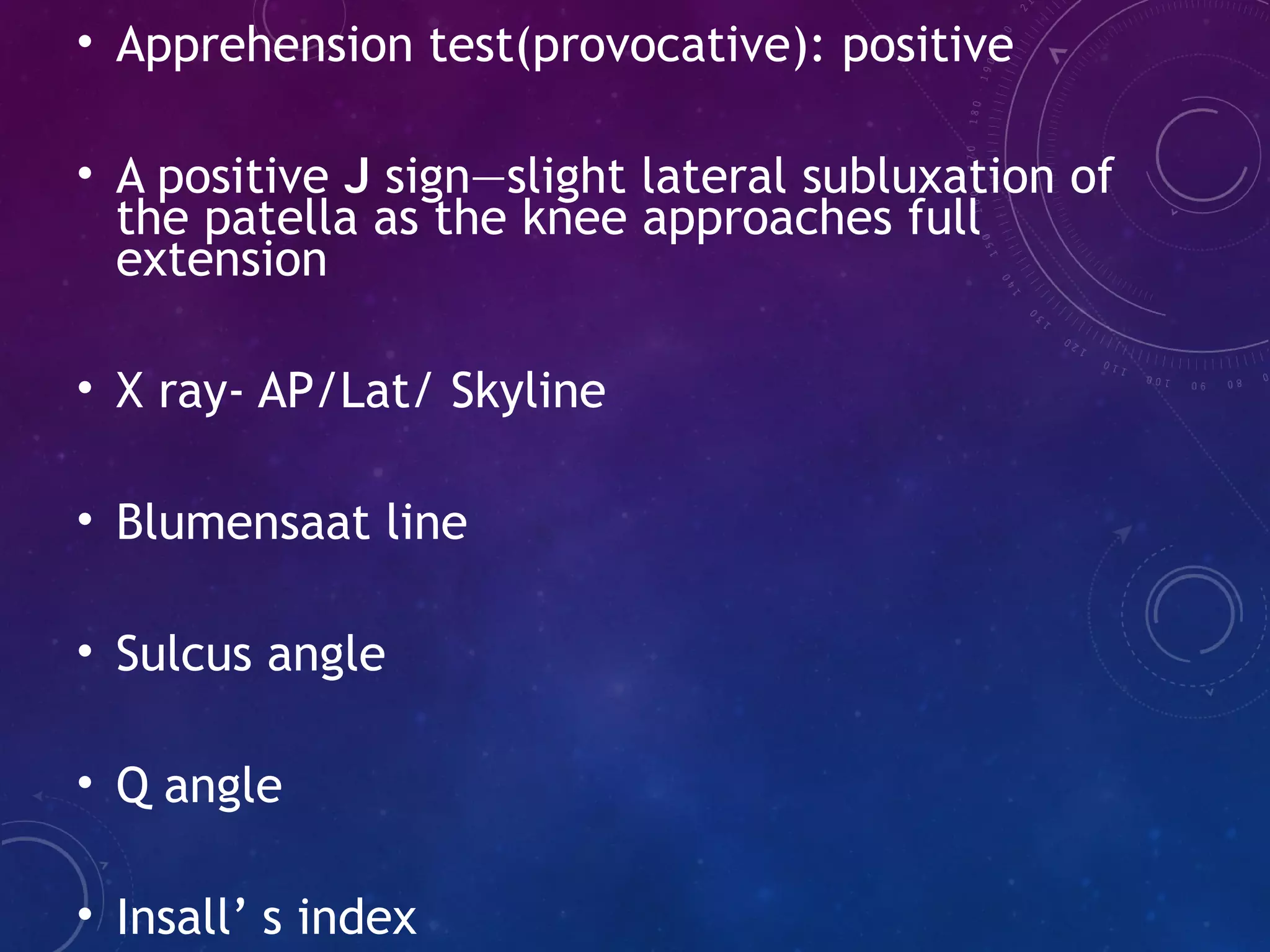 Recurrent Dislocation of patella -PAWAN | PPT