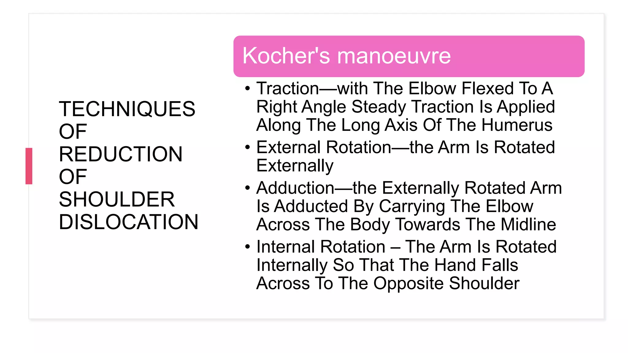 Dislocation of the shoulder | PPTX