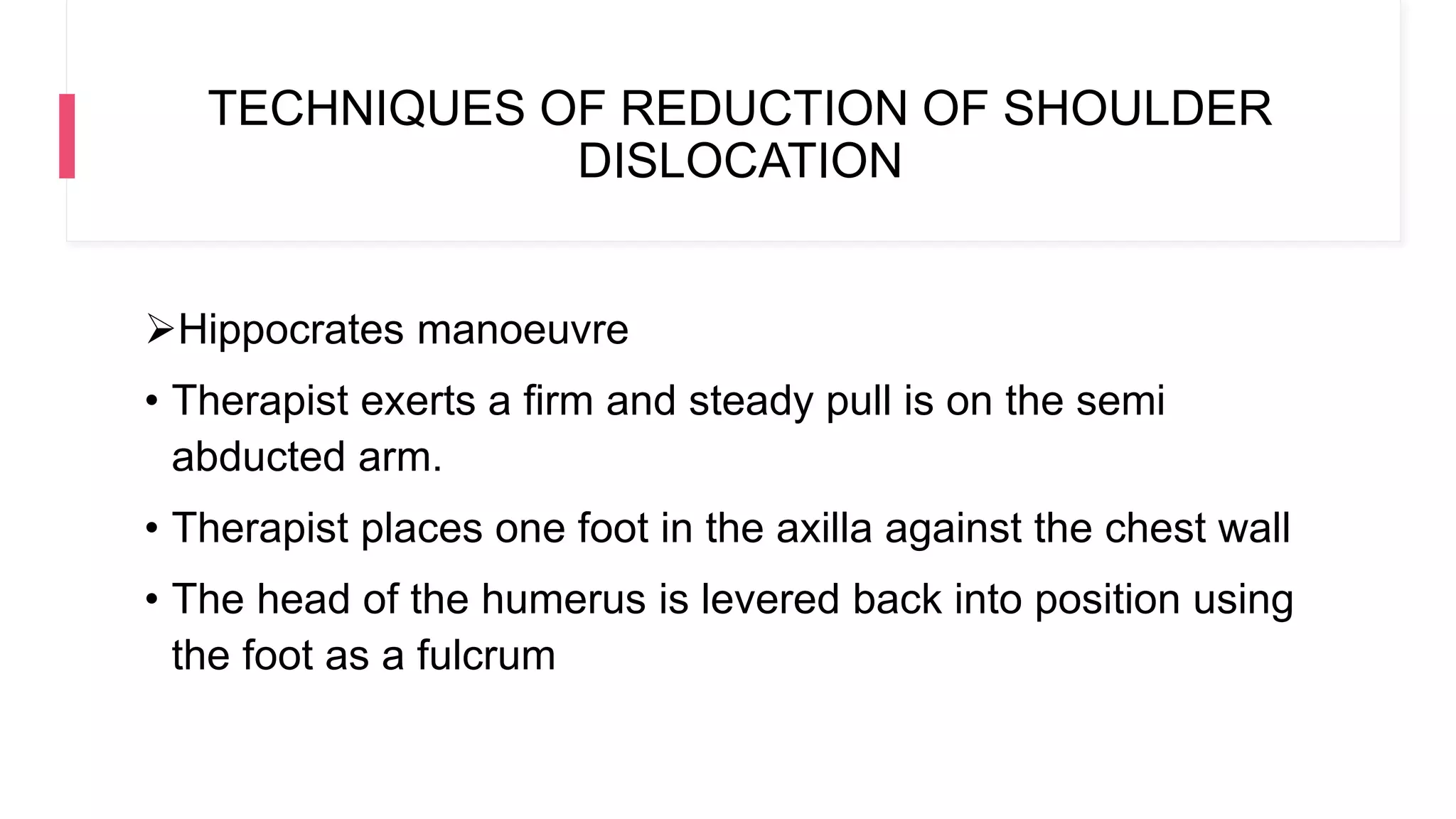 Dislocation of the shoulder | PPTX