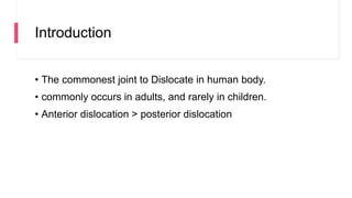 Dislocation of the shoulder | PPTX