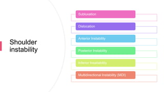 Dislocation of the shoulder | PPTX