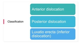 Dislocation of the shoulder | PPTX | Death, Injury, or Military ...
