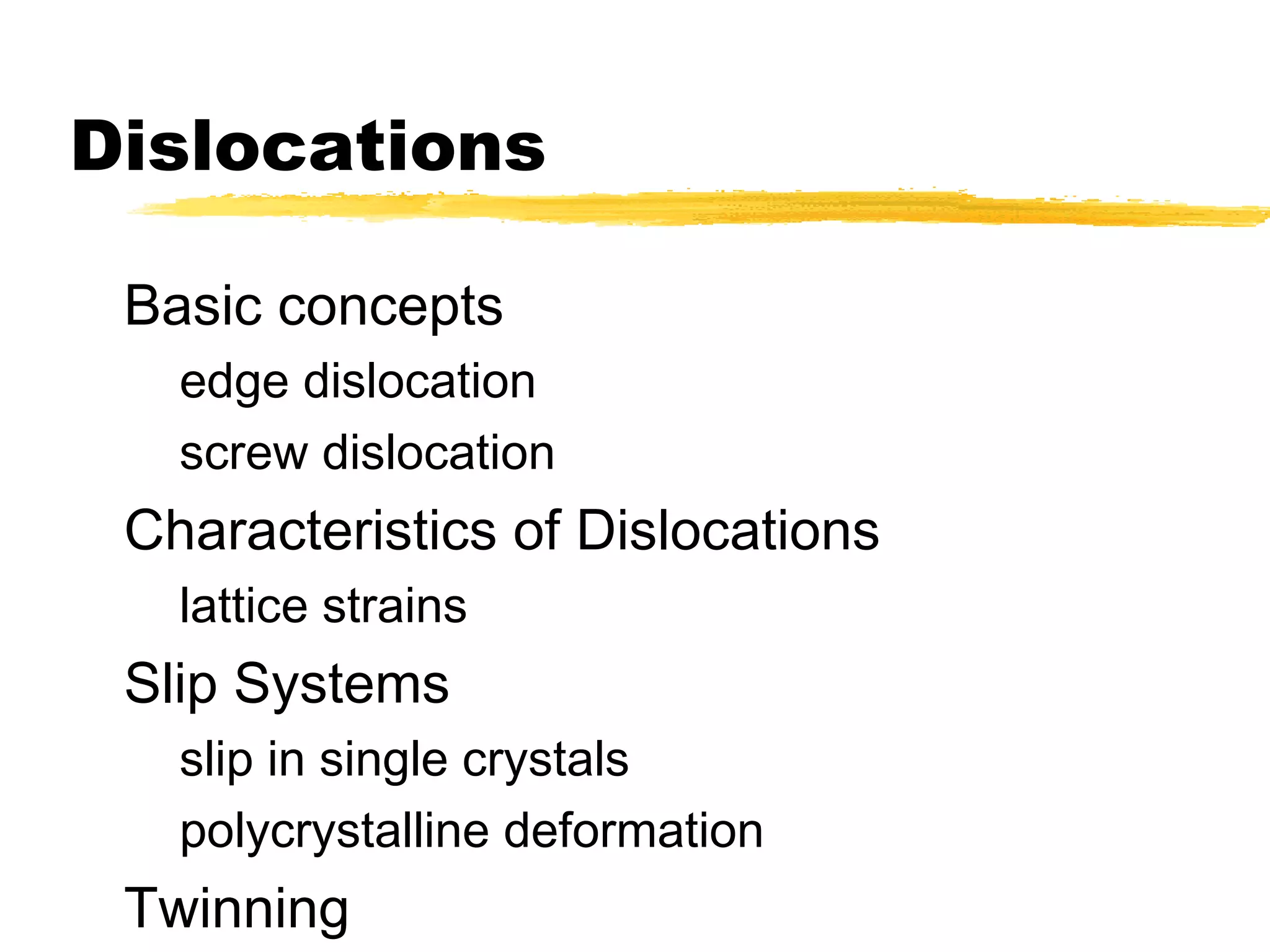 Dislocations | PPT