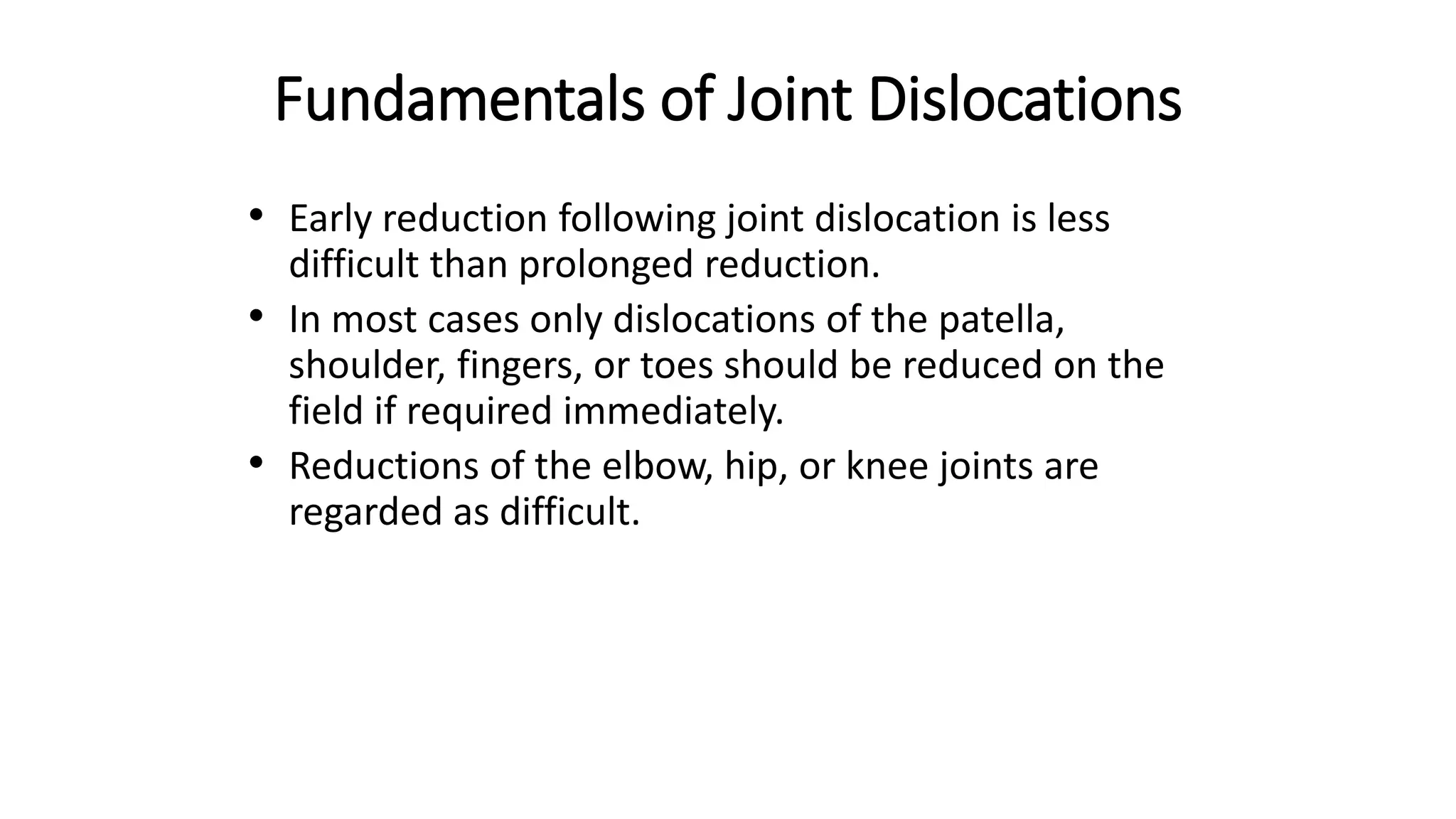 Dislocations of the bone by dr amna hussain | PPTX