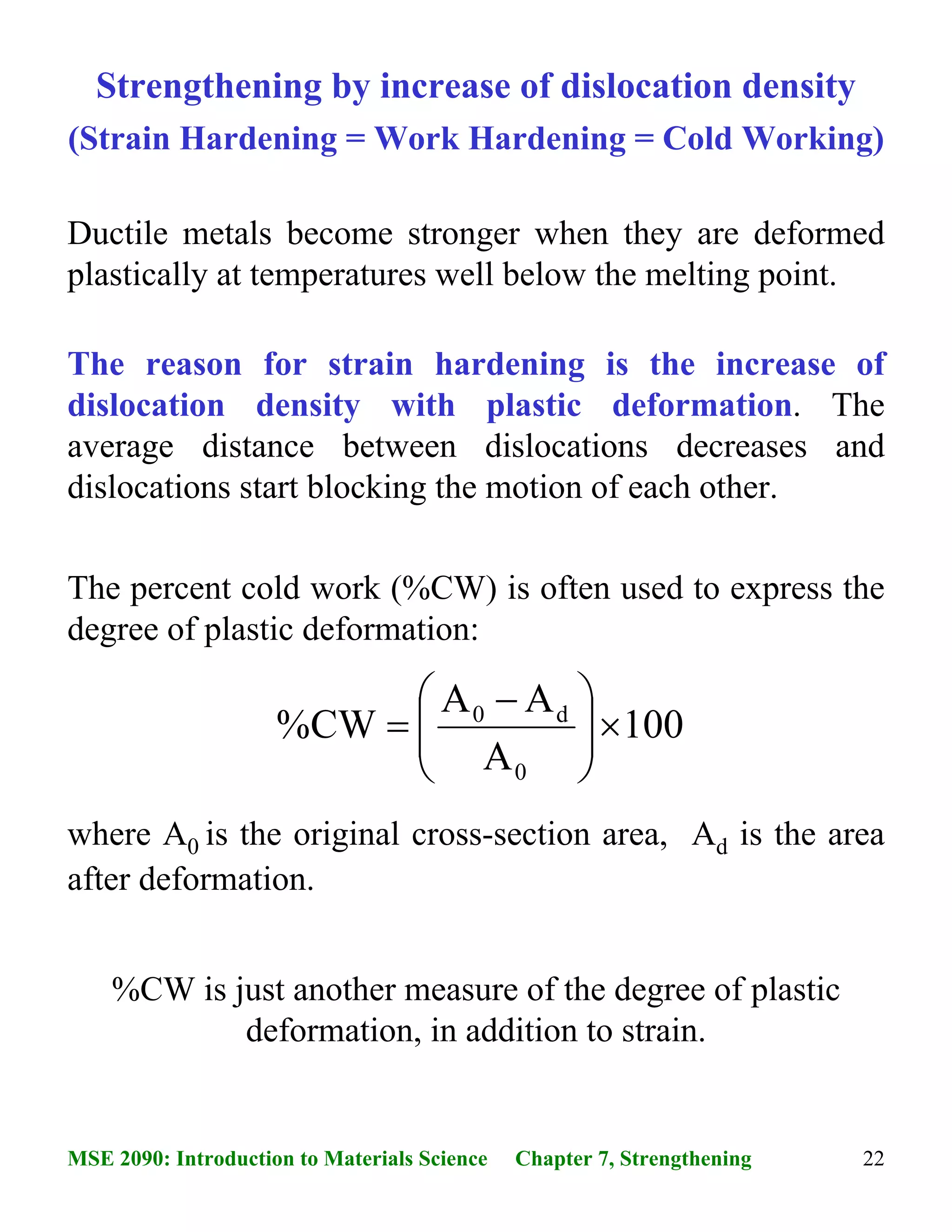 Dislocations and strengthening mechanisms | PDF