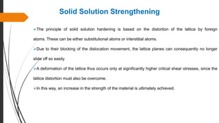 Dislocations and Strengthening Mechanisms.pptx | Chemistry | Science