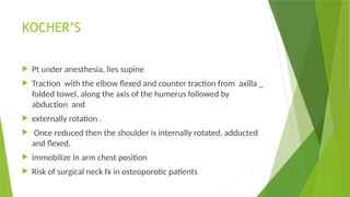 Dislocations of the upper and lower extremities | PPTX