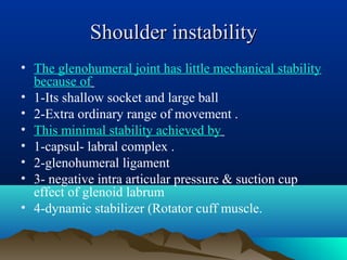 Dislocations of the shoulder | PPT