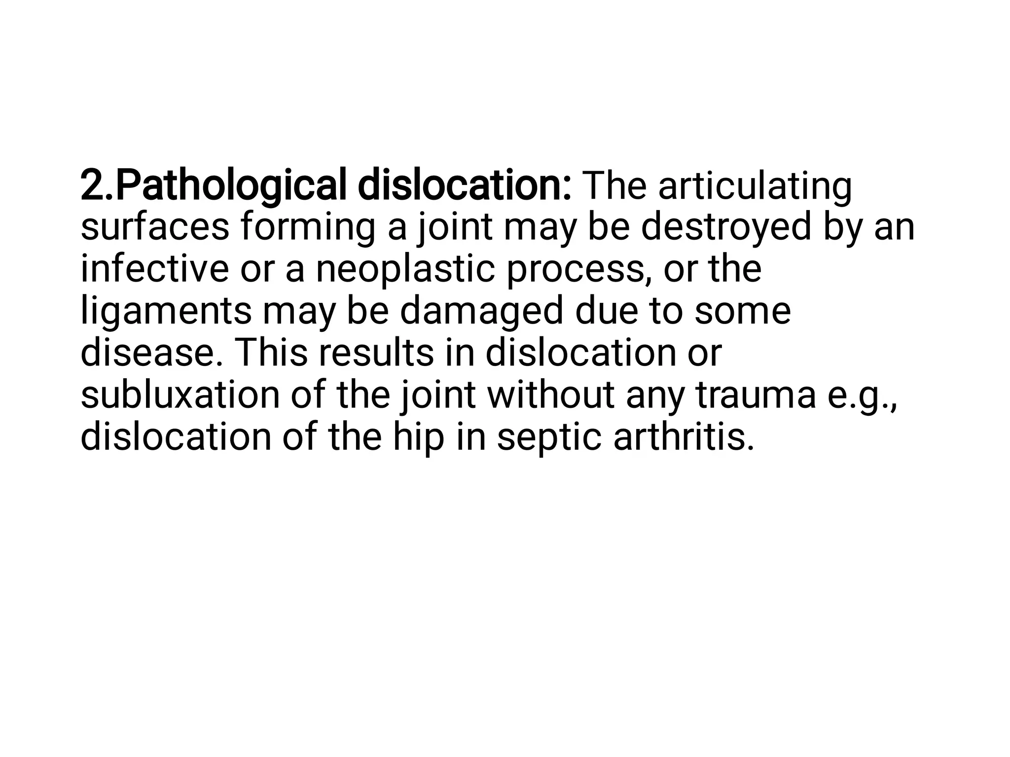 Dislocation & sublaxation | PDF