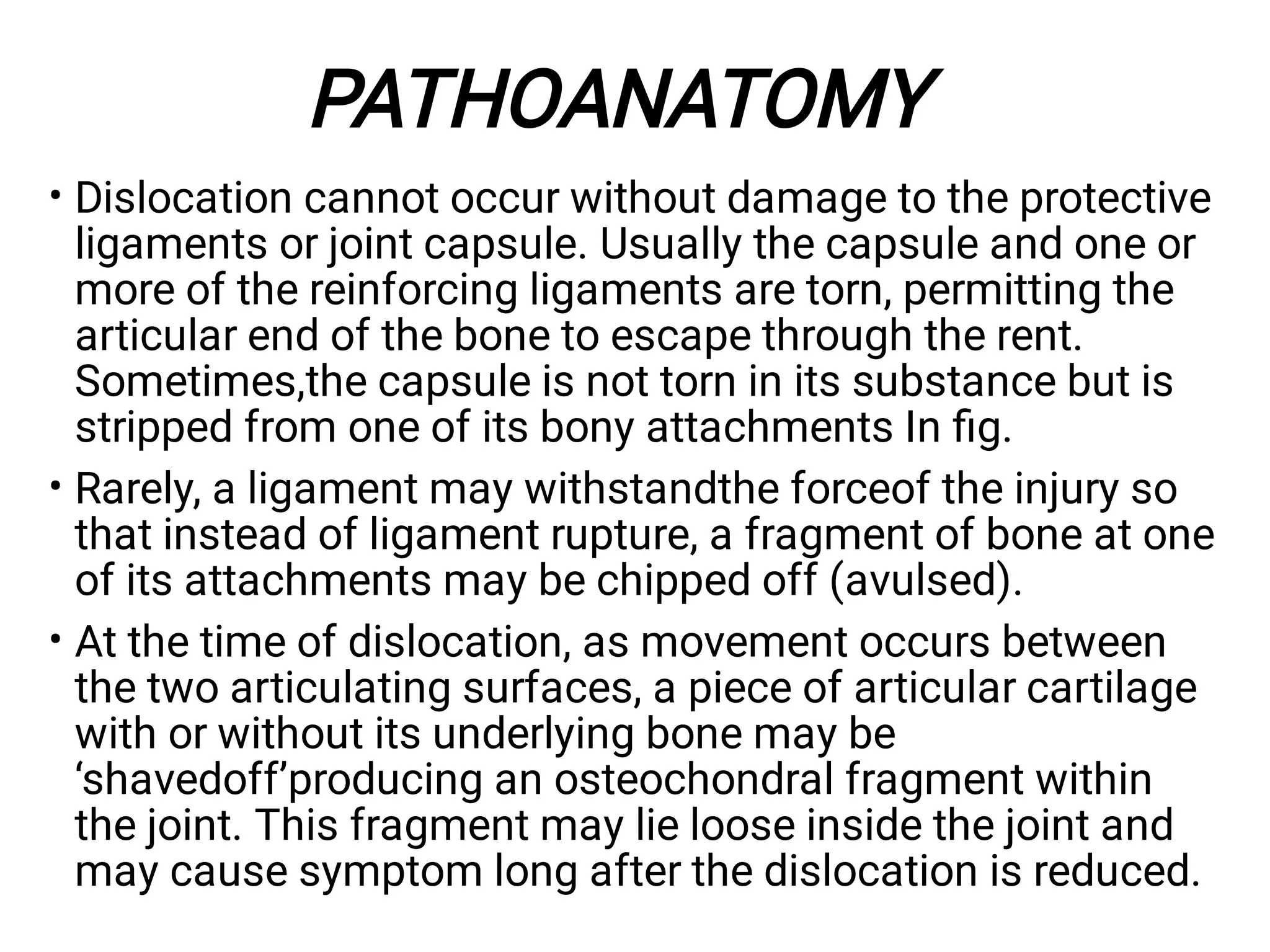 Dislocation & sublaxation | PDF