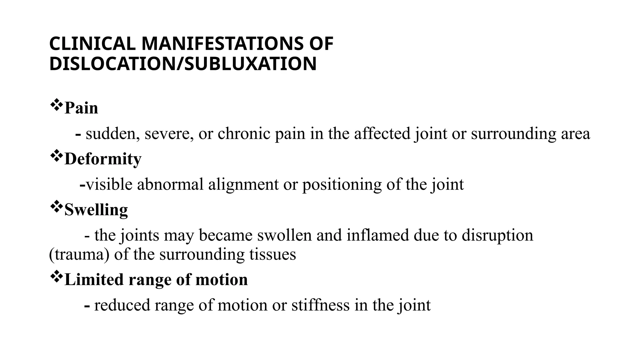 DISLOCATION & SUBLUXATION-BY DAEYANG UNIVERSITY | PPTX