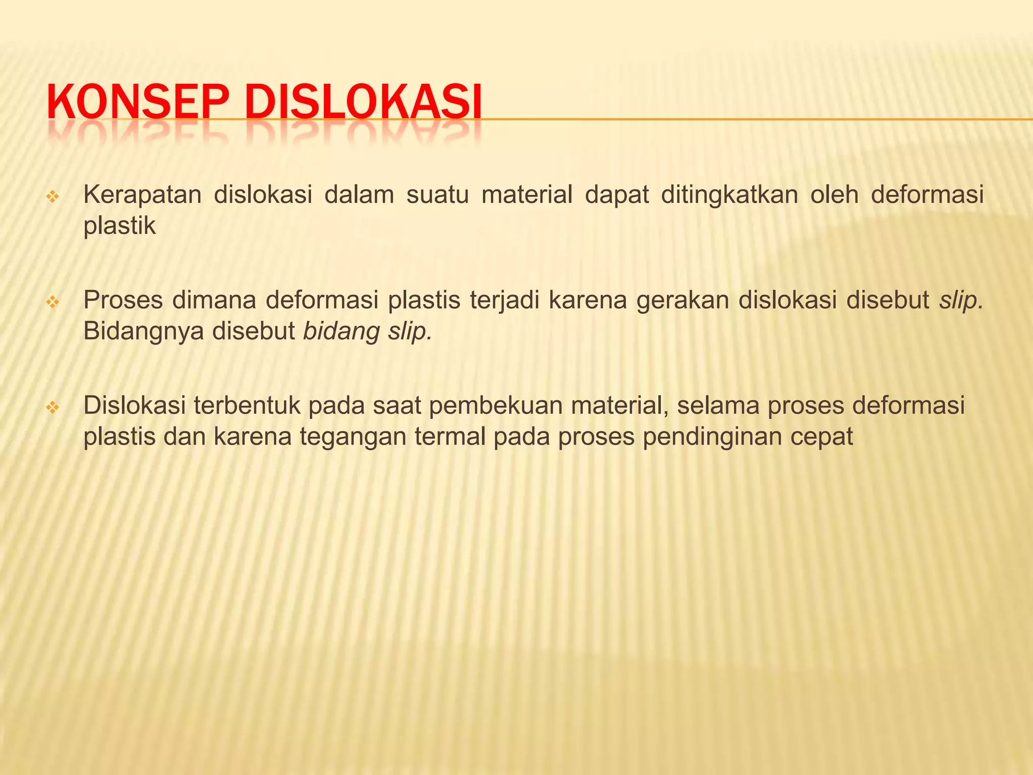 Dislokasi slide | PPTX