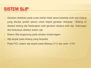 Dislokasi slide | PPTX